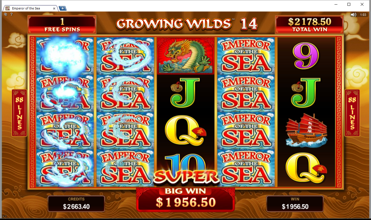 Emperor of the Sea Slot – Mega Big Win during Free Spins Bonus – BloGaming
